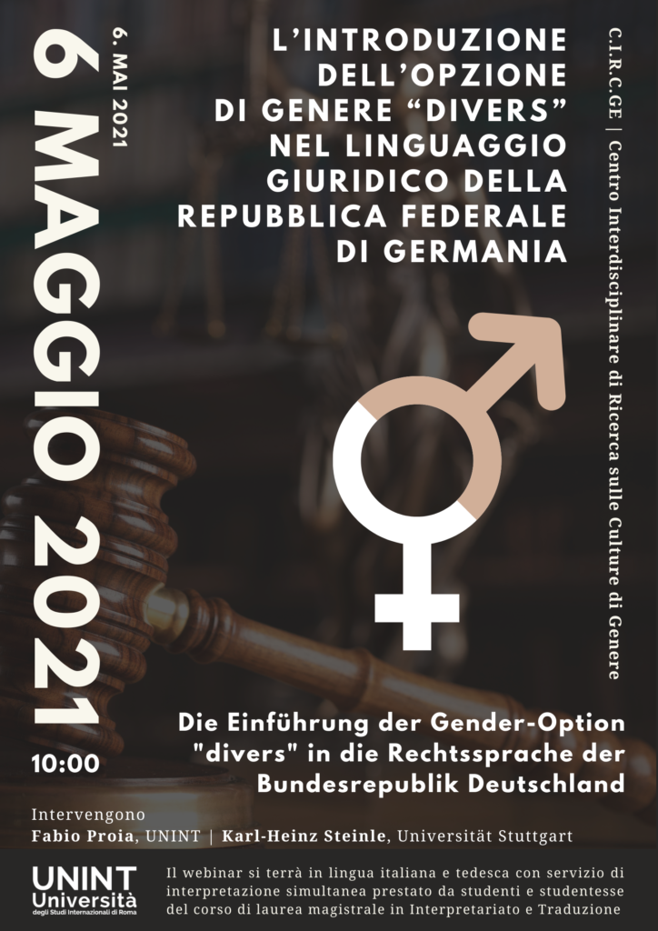 Die Einführung der Gender-Option "divers" in die Rechtssprache der ...